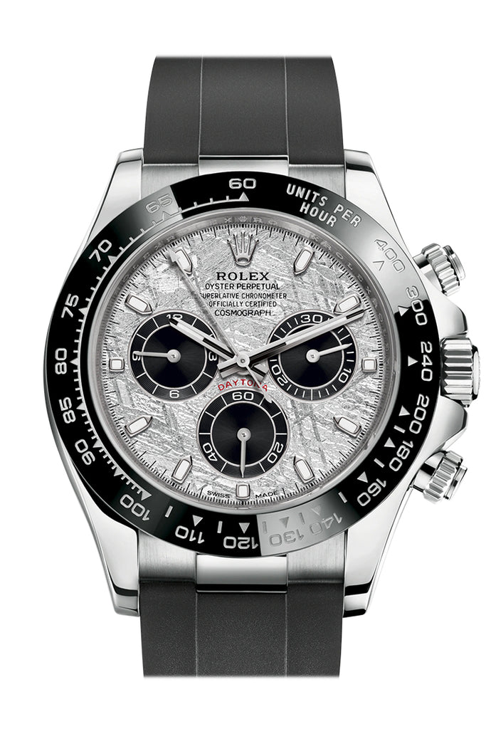 Rolex Cosmograph Daytona Meteorite Dial White Gold Oysterflex Men's Wa ...