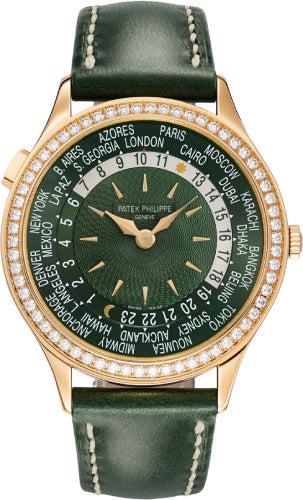 Patek Philippe Complications World Time Rose Gold Olive Green Dial | 7 ...